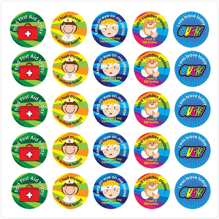 SuperStickers First Aid Including Bumped Head Stickers (Pack of 125 ...