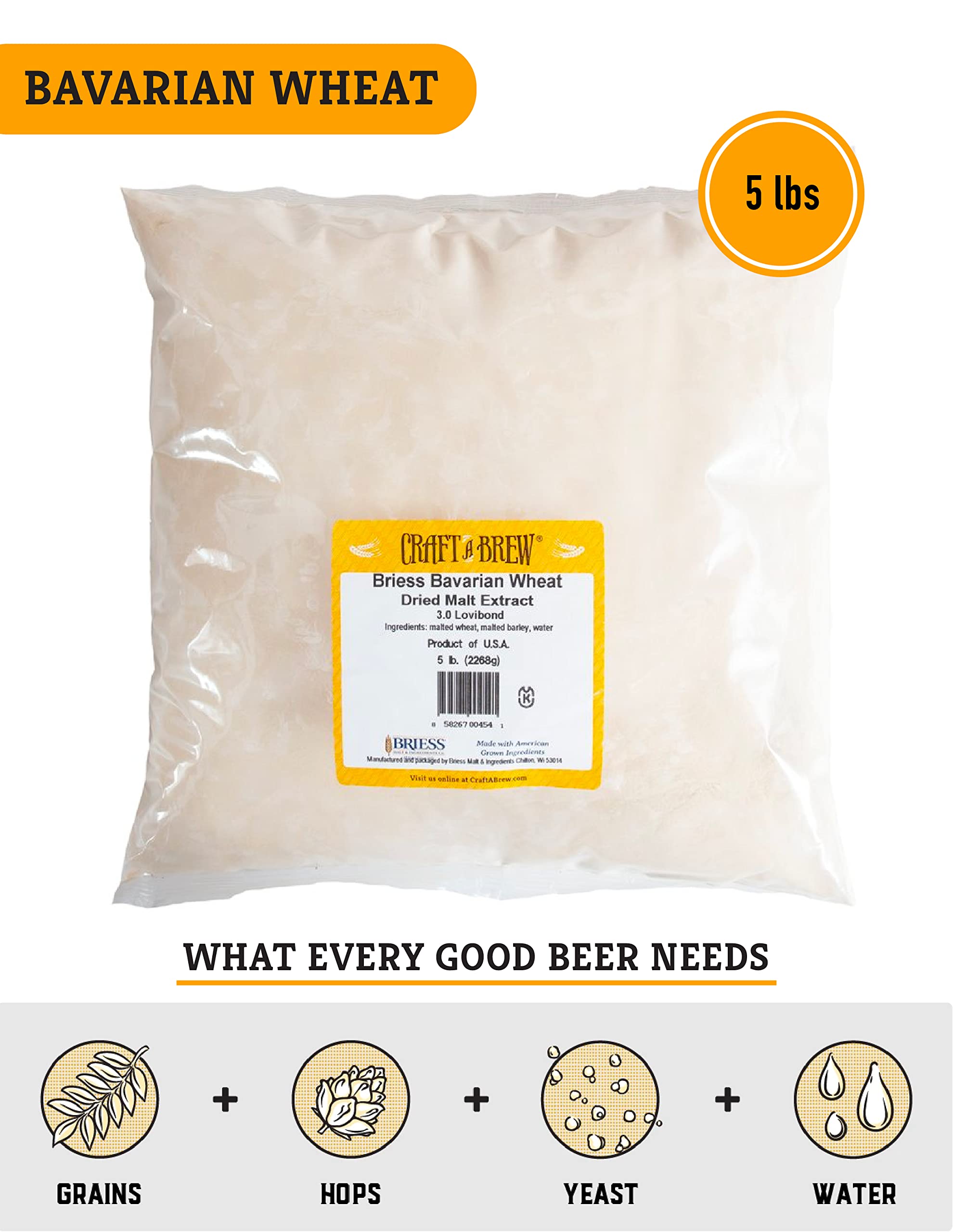 Mua Craft a Brew - Dry Malt Extract for Brew Kit -5 Pounds Bavarian ...