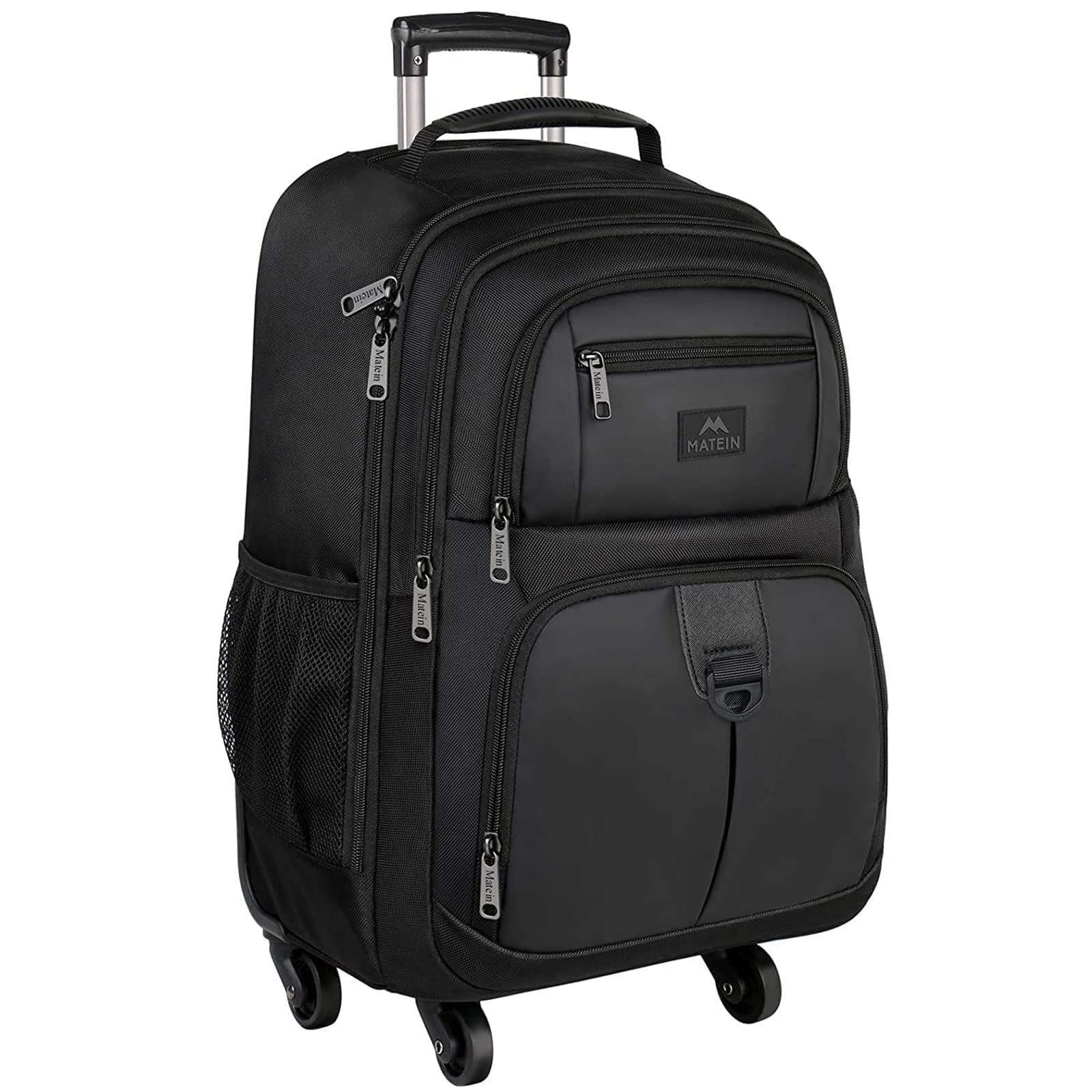 MATEIN Roller Backpack, 18 inch Large Travel Laptop Bag with 4 Wheels ...
