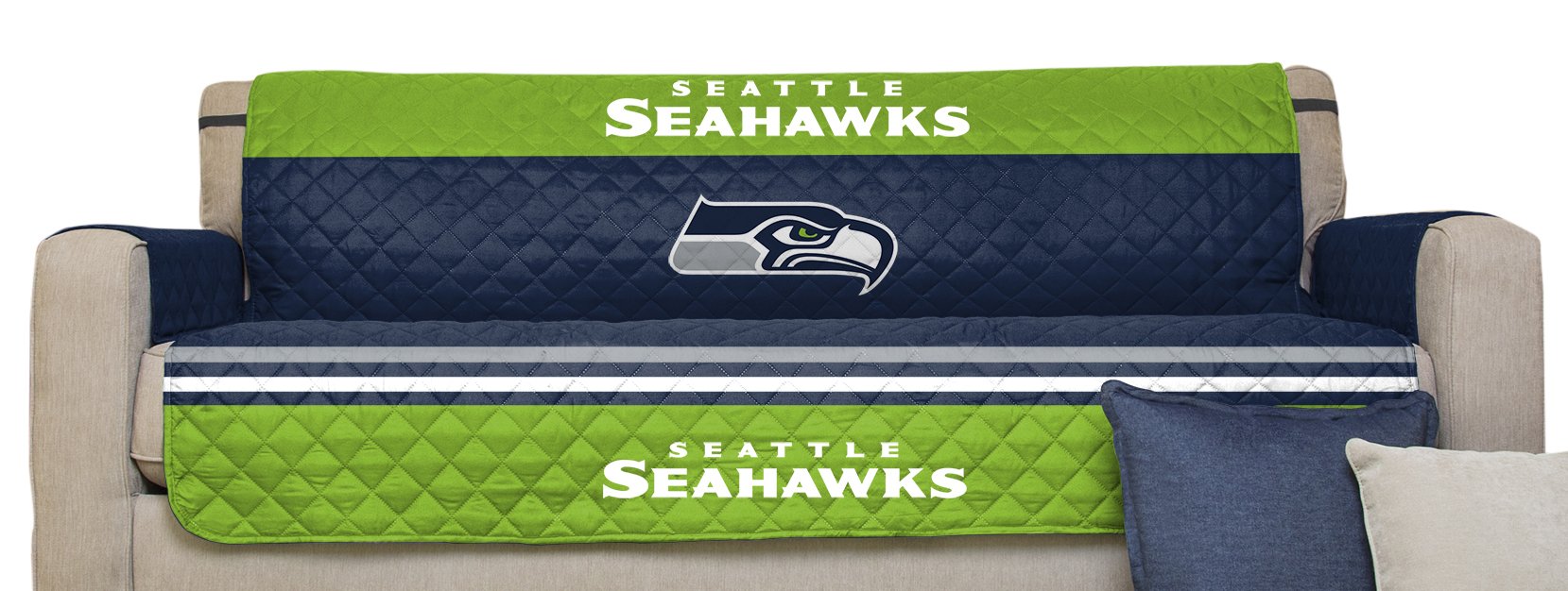 Pegasus Sports NFL Seattle Seahawks Furniture Protector with Elastic ...