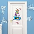 Amazon.com: Happy Birthday Burlap Door Decor Birthday Personalized Name ...