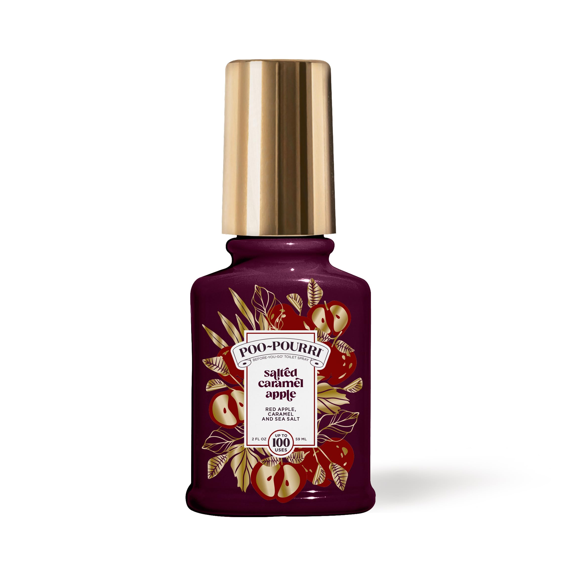 Poo-Pourri Before-You-Go Toilet Spray, Salted Caramel Apple, 2 Fl Oz ...