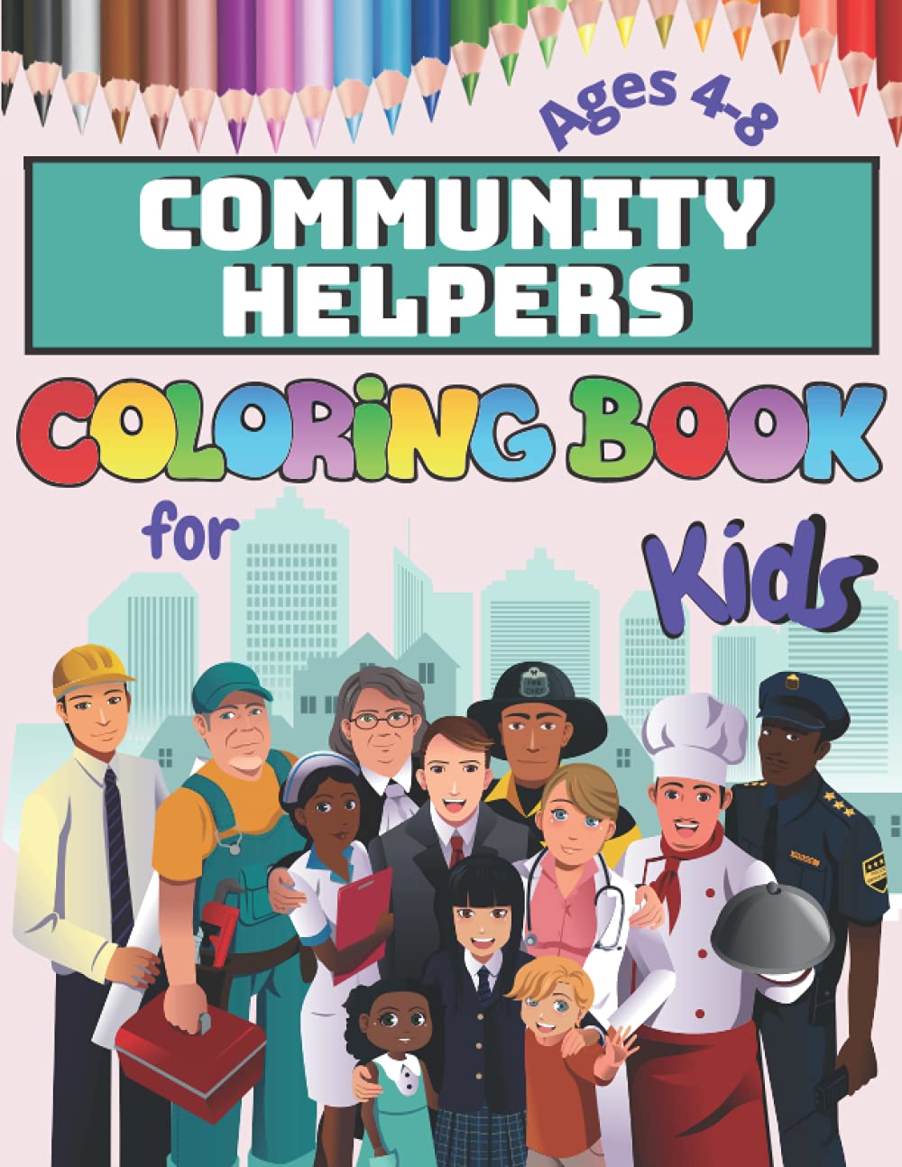 Mua Community Helpers Coloring Book for Kids 4-8: Coloring Pages Filled ...