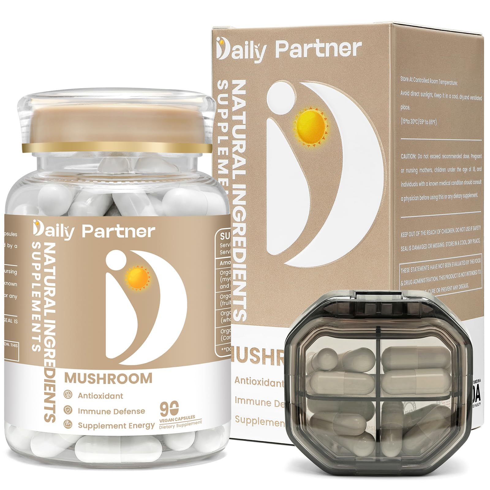 Mushroom Supplement - Lion's Mane, Cordyceps, Reishi, Turkey Tail ...