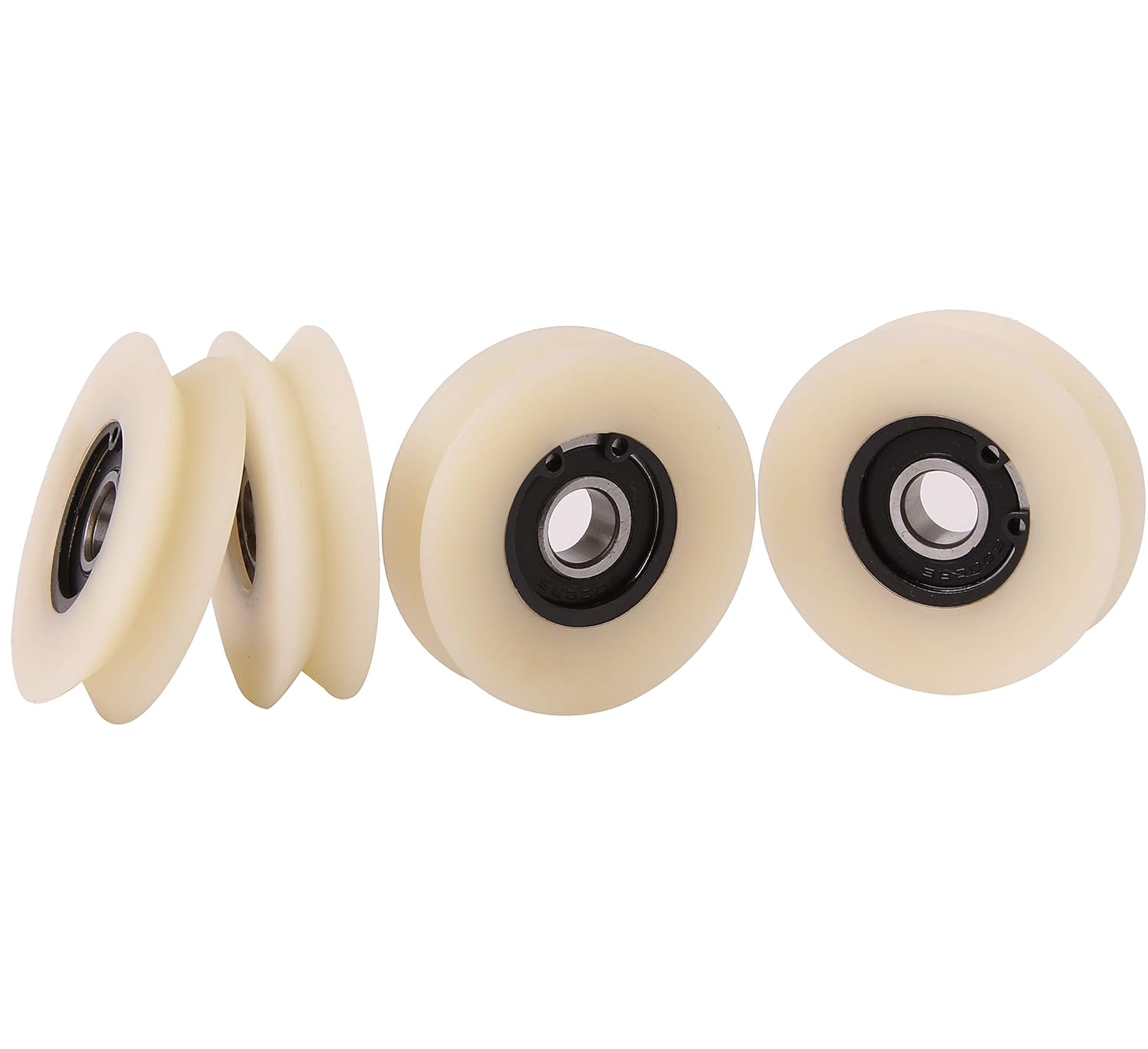 (V50-10) Pack of 4 Nylon Polyamide Pulley Wheels with 90° V groove ...