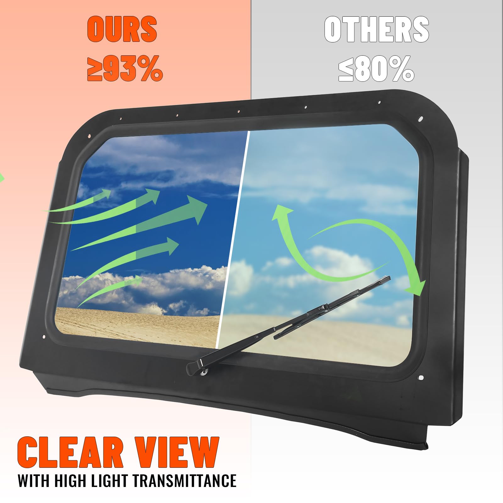 Mua ECOTRIC Front Full Tinted Windshield Compatible with 2008-2014 ...