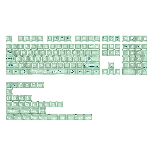 EPOMAKER Coolkiller Summer Lemon 142 keycap Set, High Transparent PC SA ...