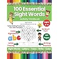 100 Essential Sight Words Activity Workbook for Kids Ages 4-8 - Writing ...