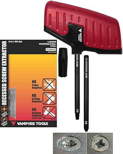 Recessed Screw Extractor with 2-in-1 Bit Set, a Unique Professional ...