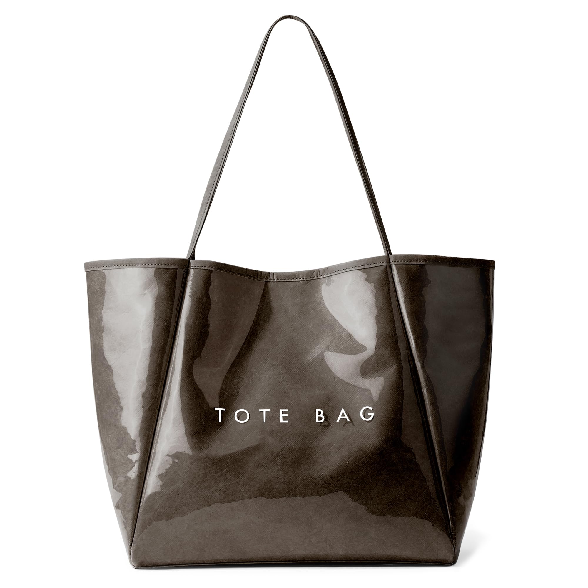 KALIDI Large PVC Tote Bag Women Weekender Hobo Bag Travel Purse Trendy ...