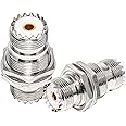 Amazon.com: Anina UHF Female to Female Jack Bulkhead Coax Connector SO ...