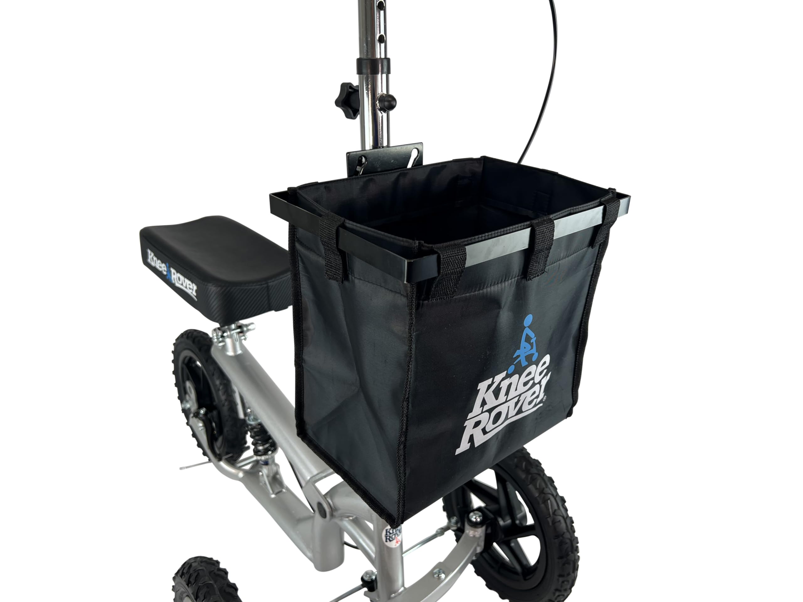 KneeRover Deluxe Knee Scooter Basket Accessory with Large Capacity ...