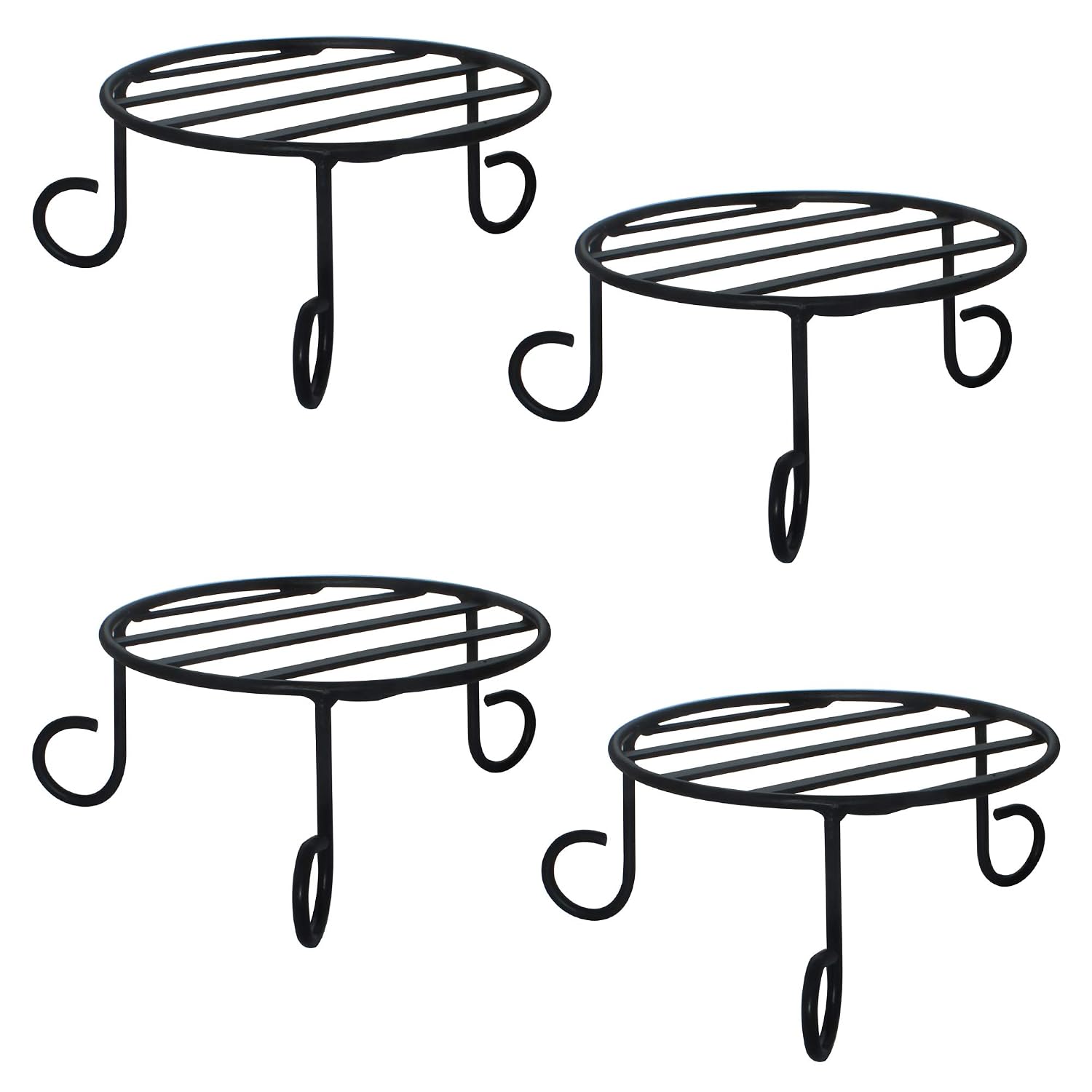 TrustBasket Metal Pot Stand for Plants - Set of 4: Amazon.in: Garden ...