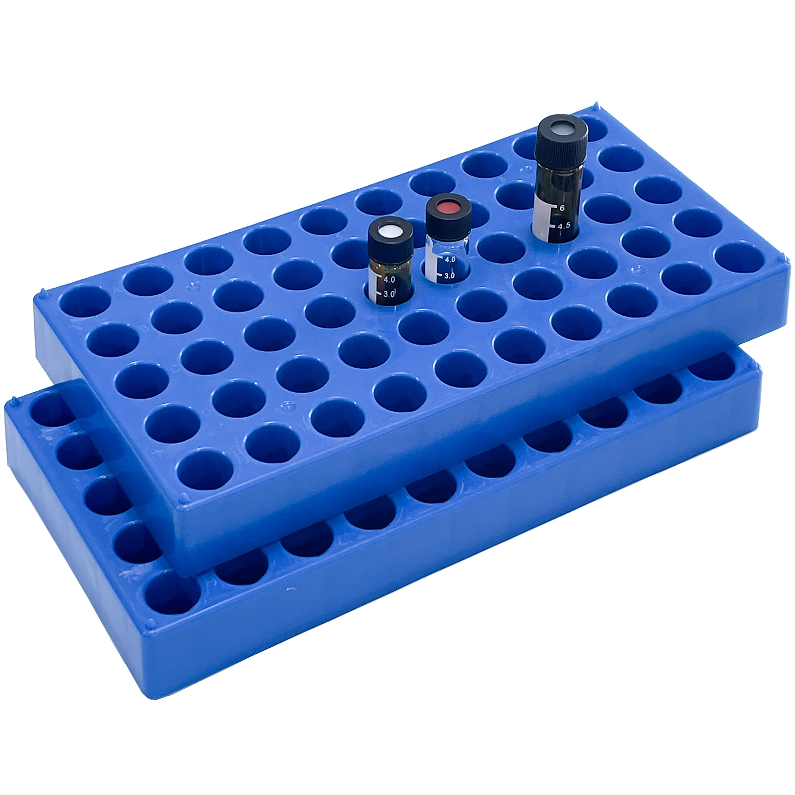 MUHWA Vial Racks for 4ml Vials, 50 Holes Sample Bottles Rack, ?16mm ...