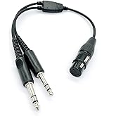 Amazon.com: R SPIDER WIRELESS Aviation Headset GA Dual Plugs to Airbus 5 Pin XLR Headset Adapter ...