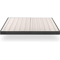 Amazon.com: ZINUS Upholstered Metal and Wood Box Spring / 4 Inch ...