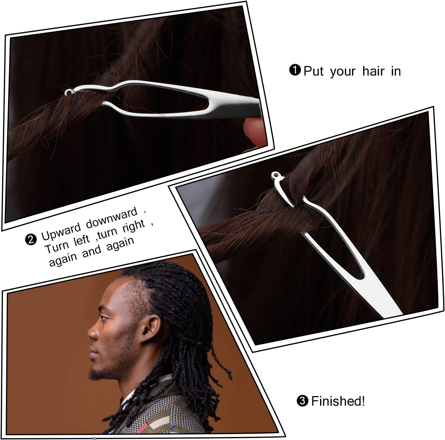 2 Interlocking Tools Sisterlock Dreadlocks Tools Easy Locking Needles ...