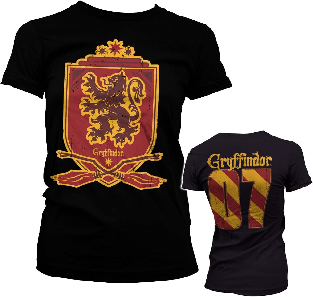 Harry Potter Officially Licensed Gryffindor 07 Women T-Shirt : Amazon ...