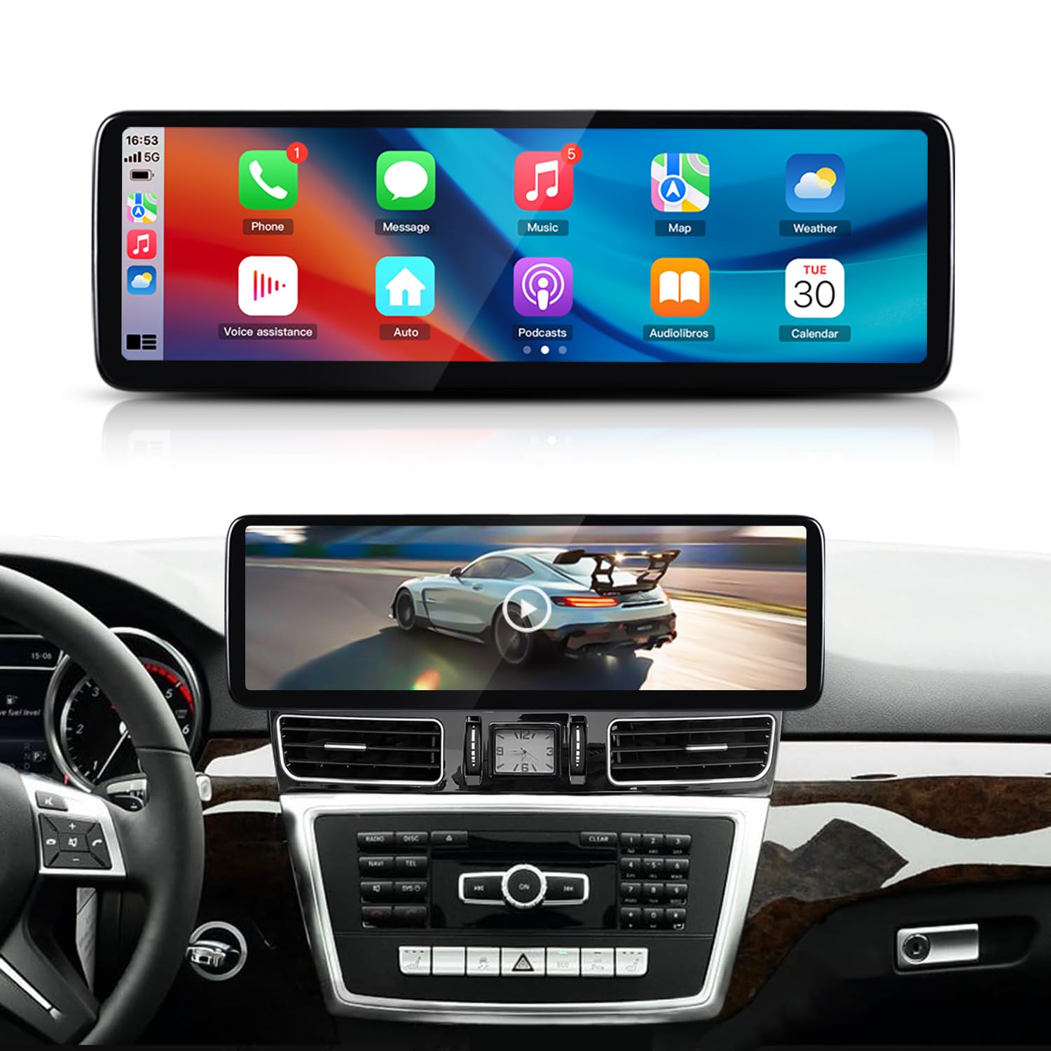 14.9 Inch Android 13 Car Radio Screen for Mercedes Benz 2012-2015 ML GL ...