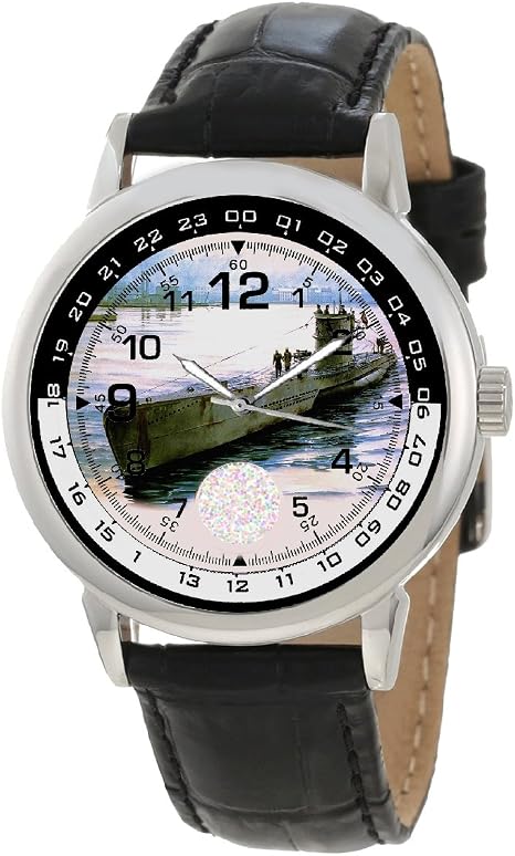 WW-II Germany Kriegsmarine U-Boat Submarine Art Collectible Wrist Watch ...