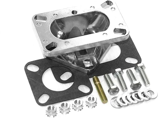 Amazon.com: Aluminum 2 Barrel to 1 Barrel Carburetor / Intake Manifold ...