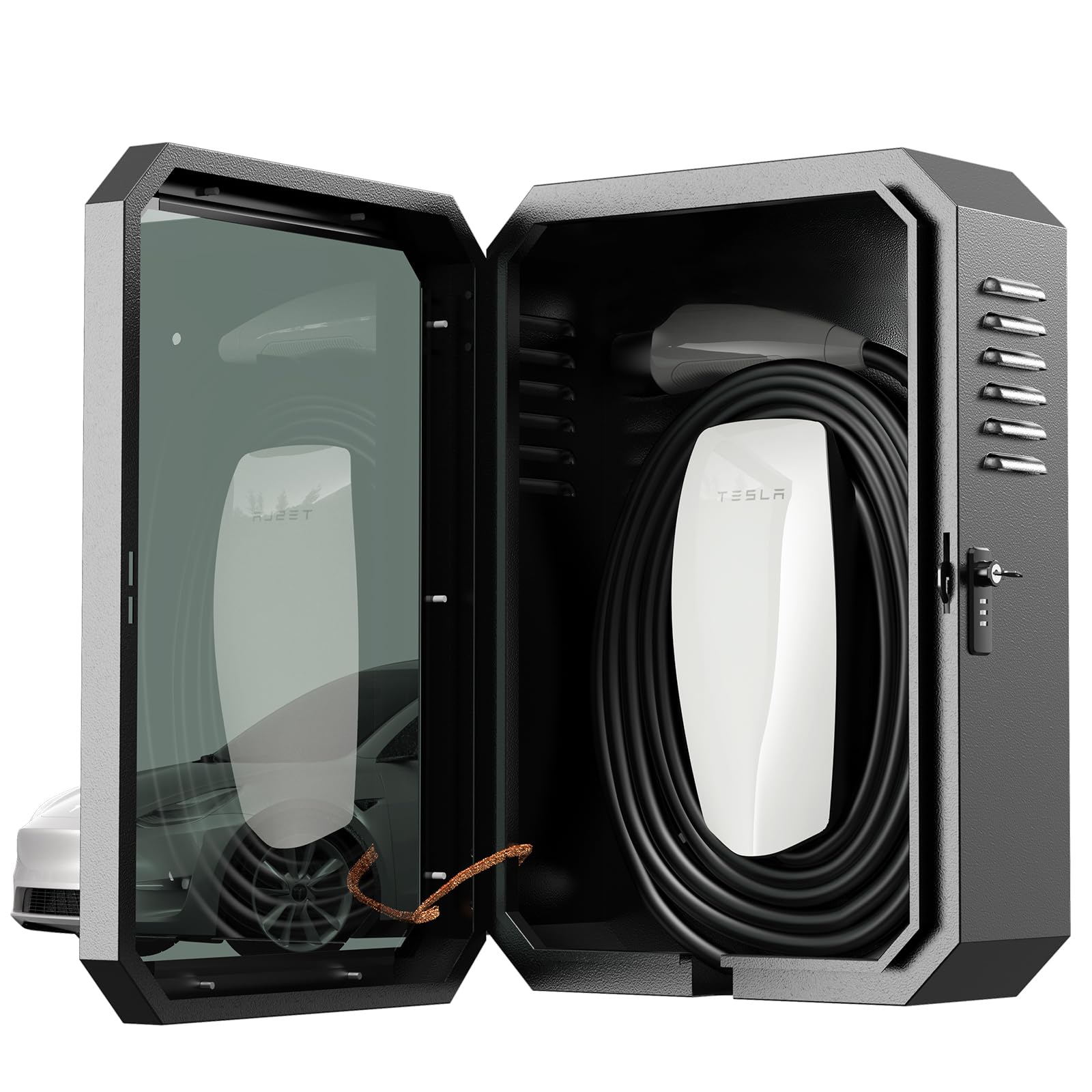 YONZEE Wall Charger Station Box for Tesla Model Y 3 S X, Electric ...