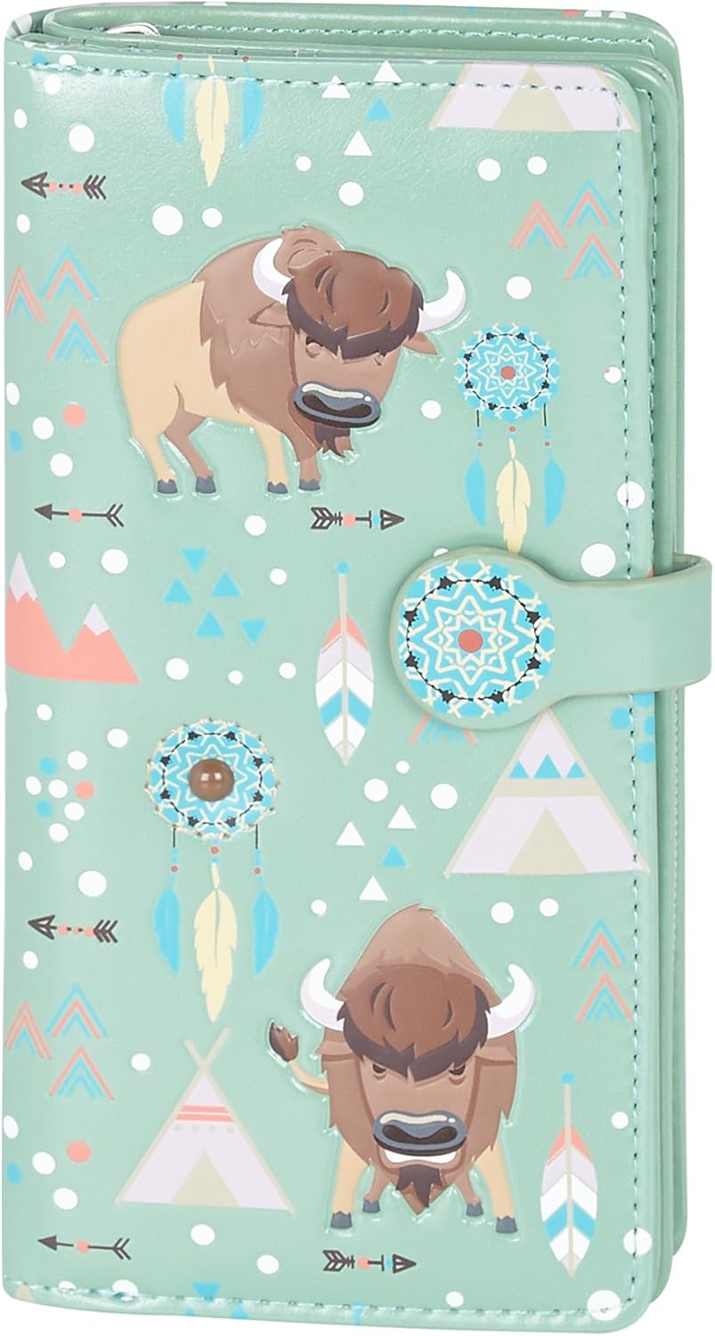 Shagwear Young Ladies Wallet, Large Purse and Designs: (Buffalo Pattern ...