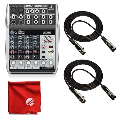 Behringer Xenyx Q802USB 8-Input Mixer Bundle with Philippines | Ubuy