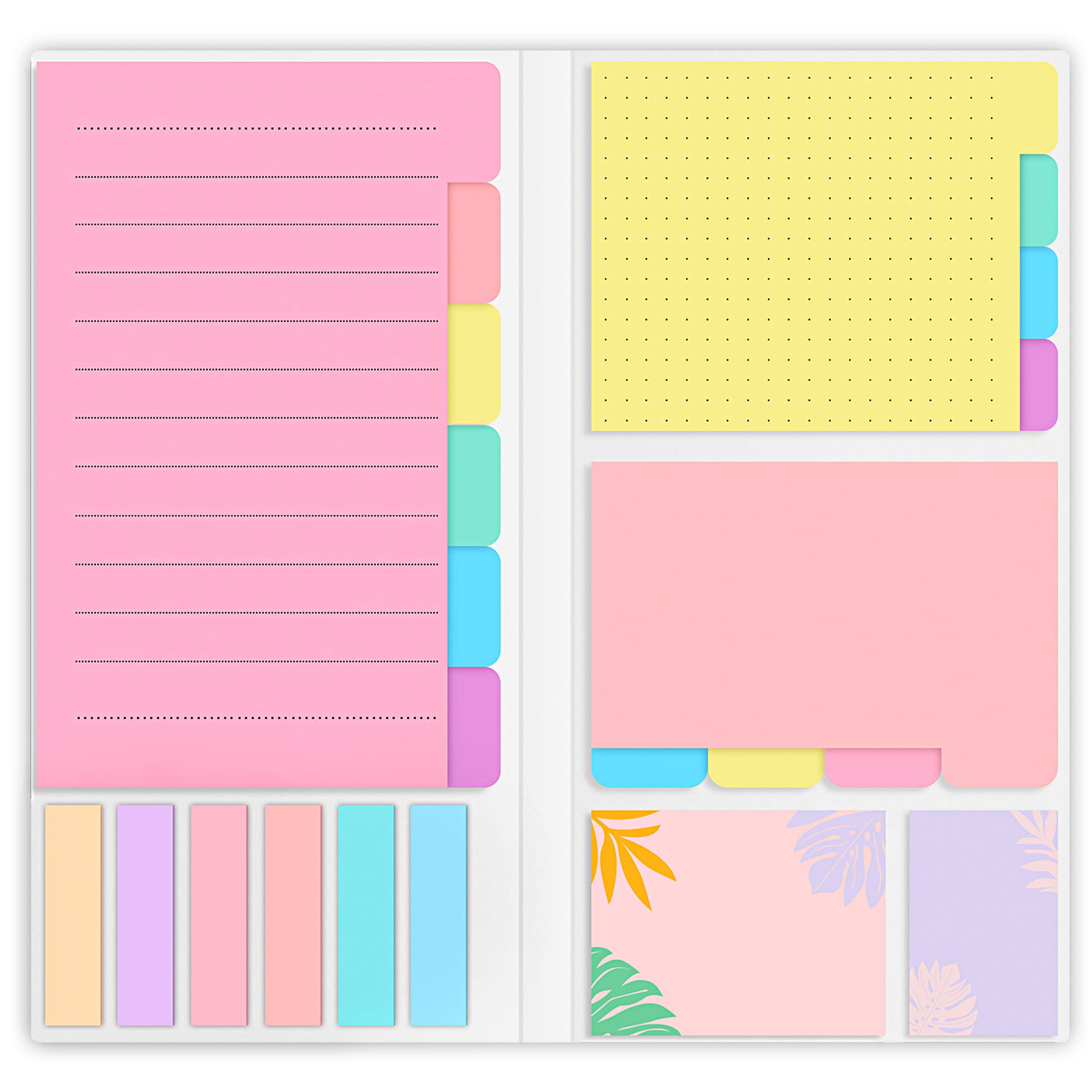 Sticky Notes Set, Post Self-Stick Notes Pads for Journaling Notebook ...