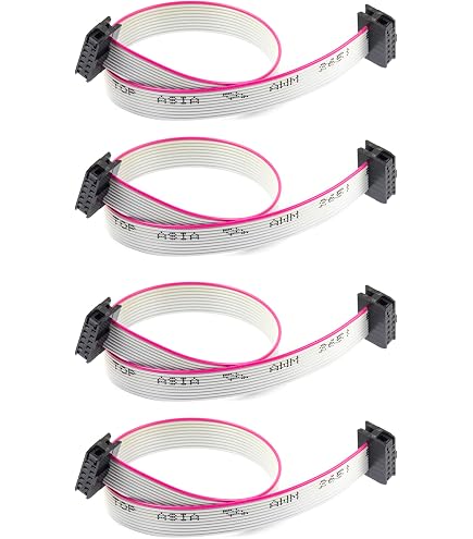 1.27mm Pitch Gray Flat Ribbon Cable 20cm JTAG ISP Gray Flat Ribbon ...