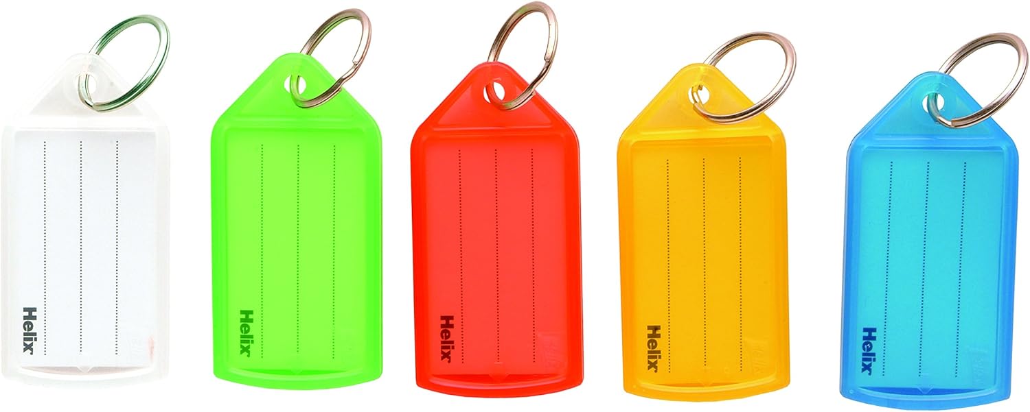 Helix Medium Assorted Sliding Key Rings and Fobs (Box of 50): Amazon.co ...