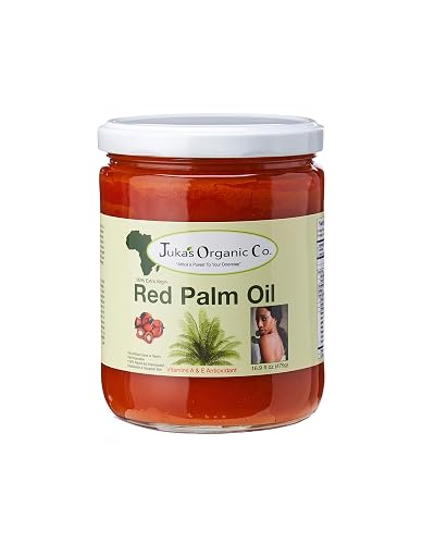 Juka's Red Palm Oil (100% Organic & Natural From Africa)(16.9 FL OZ) in ...
