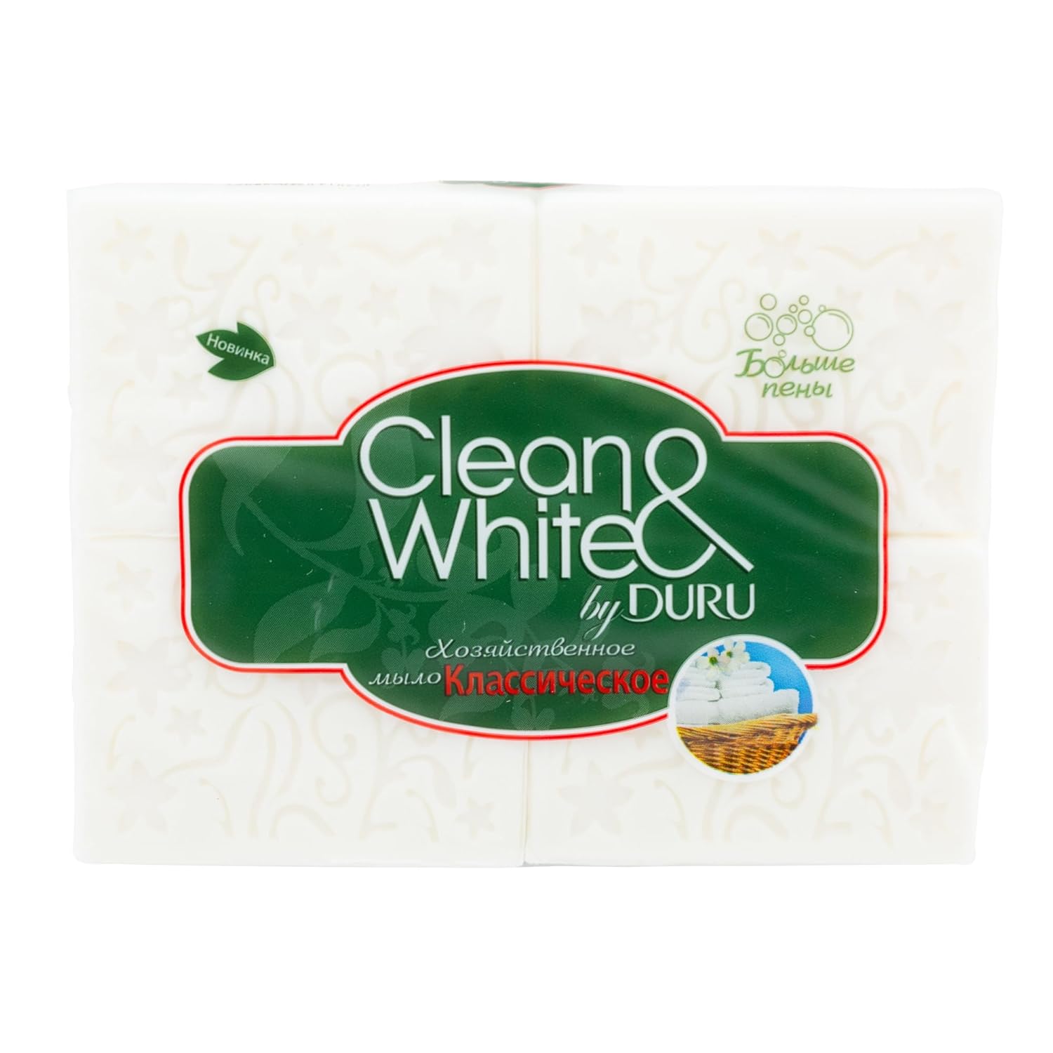 Amazon.com : Duru Clean and White Bar Soap, Classic, 17.63 Ounce (Pack ...
