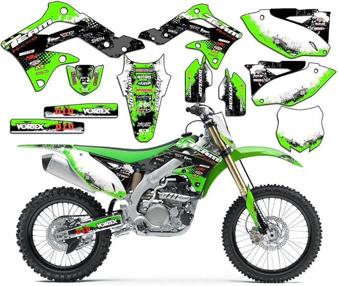 Amazon.com: Team Racing Graphics kit compatible with Kawasaki 2001-2013 ...
