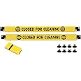 Restroom Closed for Cleaning Sign with Magnetic Ends and Suction Cups ...