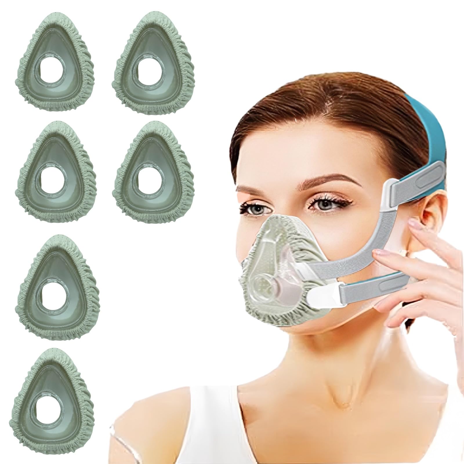 6 Pack CPAP Mask Liners, Covers for Seal CPA Mask Cushion Comfort Silky ...