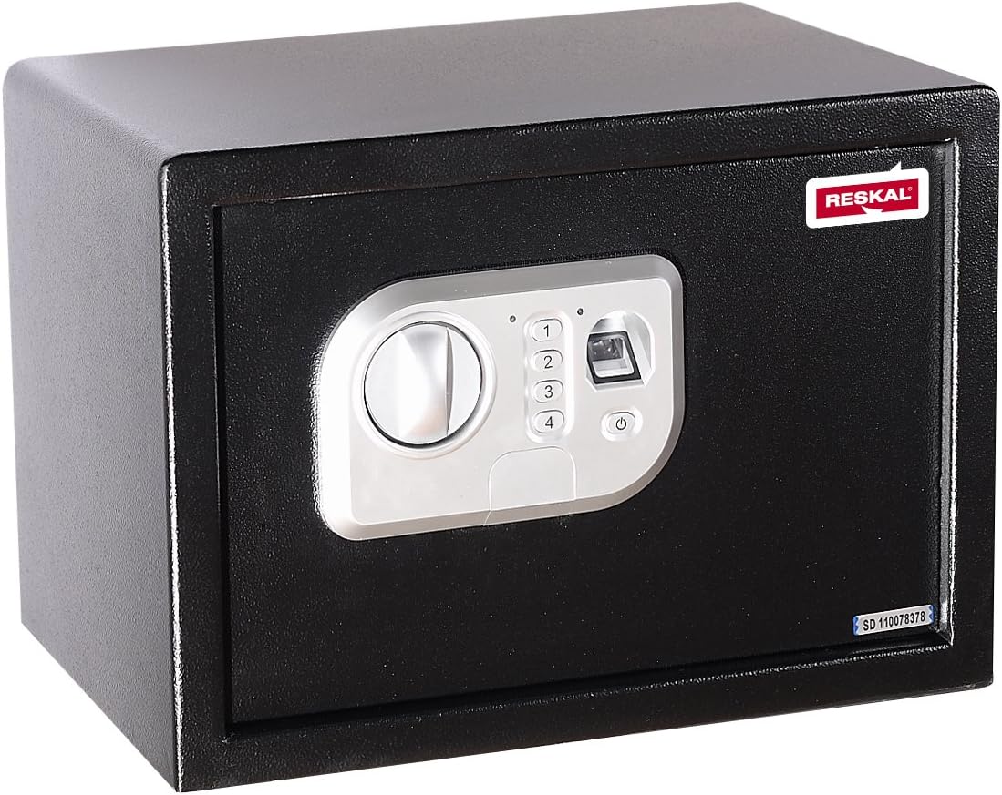 Reskal FA62530 Safe with Digital Fingerprint Recognition – Black – BigaMart