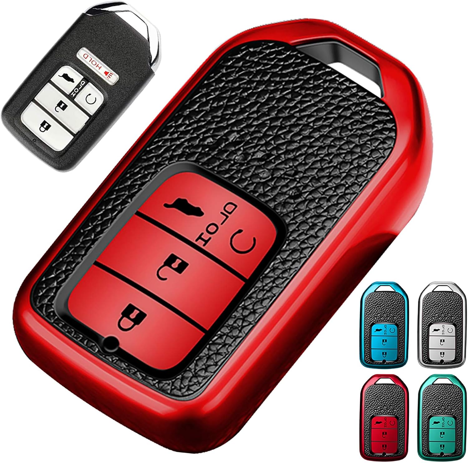 Blue Thenice Key Case Keychains For Honda Civic CR V Accord Pilot blue-thenice-key-case-keychains-for-honda-civic-cr-v-accord-pilot