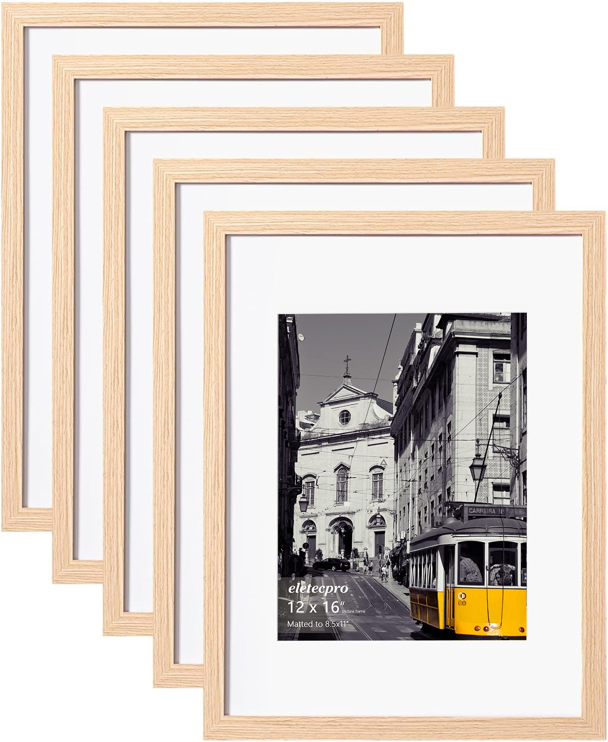 eletecpro 12x16 Picture Frames Set of 5, Gallery Wall Frame Display 8 ...