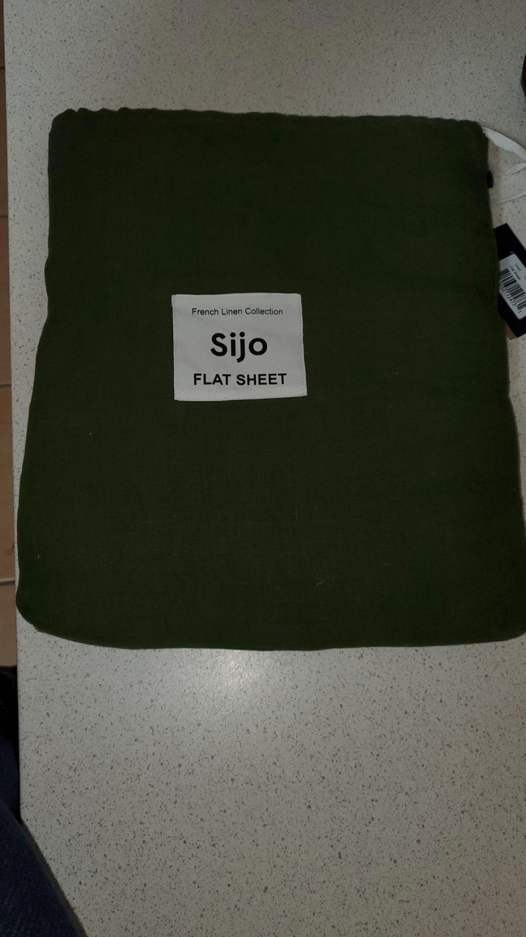 $17/mo - Finance Sijo Premium Stone Washed French Linen 1 Flat Sheet ...