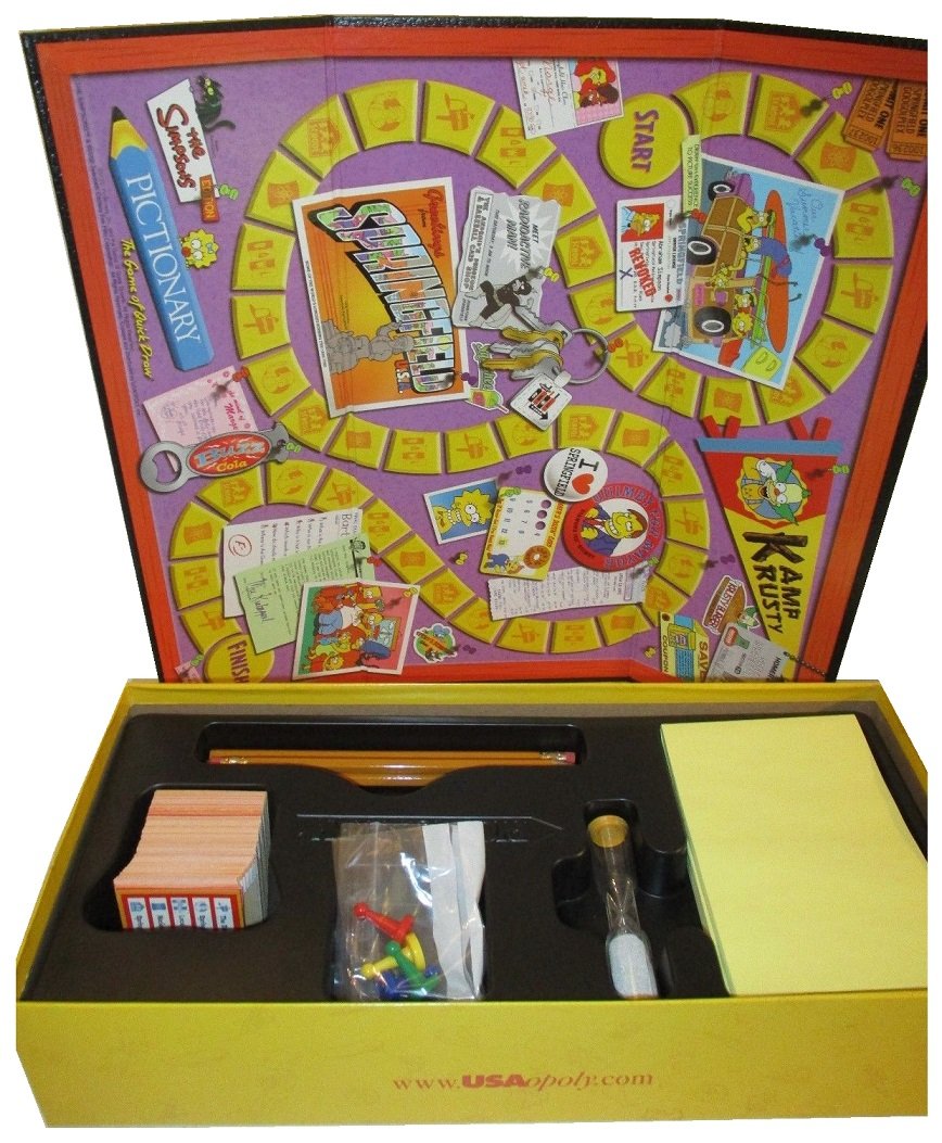 Action Figures Pictionary The Simpsons edition USAopoly Action