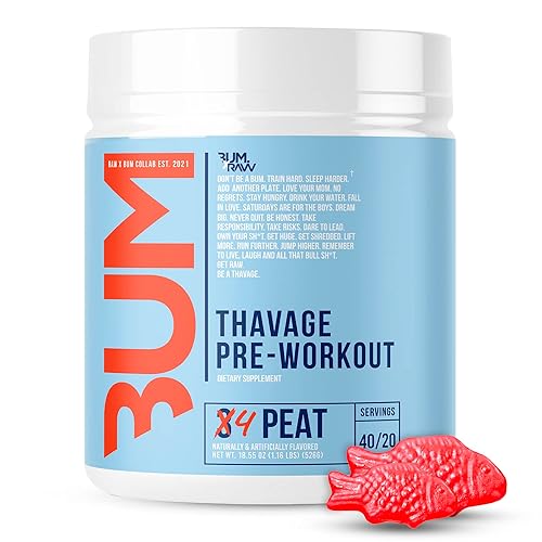 RAW Pre Workout Powder, Thavage (BlackBerry Lemonade) - Chris Bumstead ...