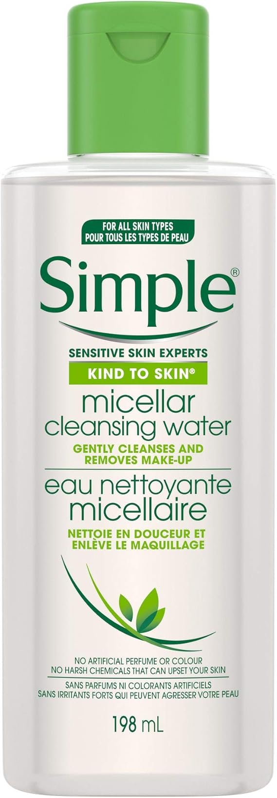 Simple Micellar Water for sensitive skin Cleansing helps remove ...