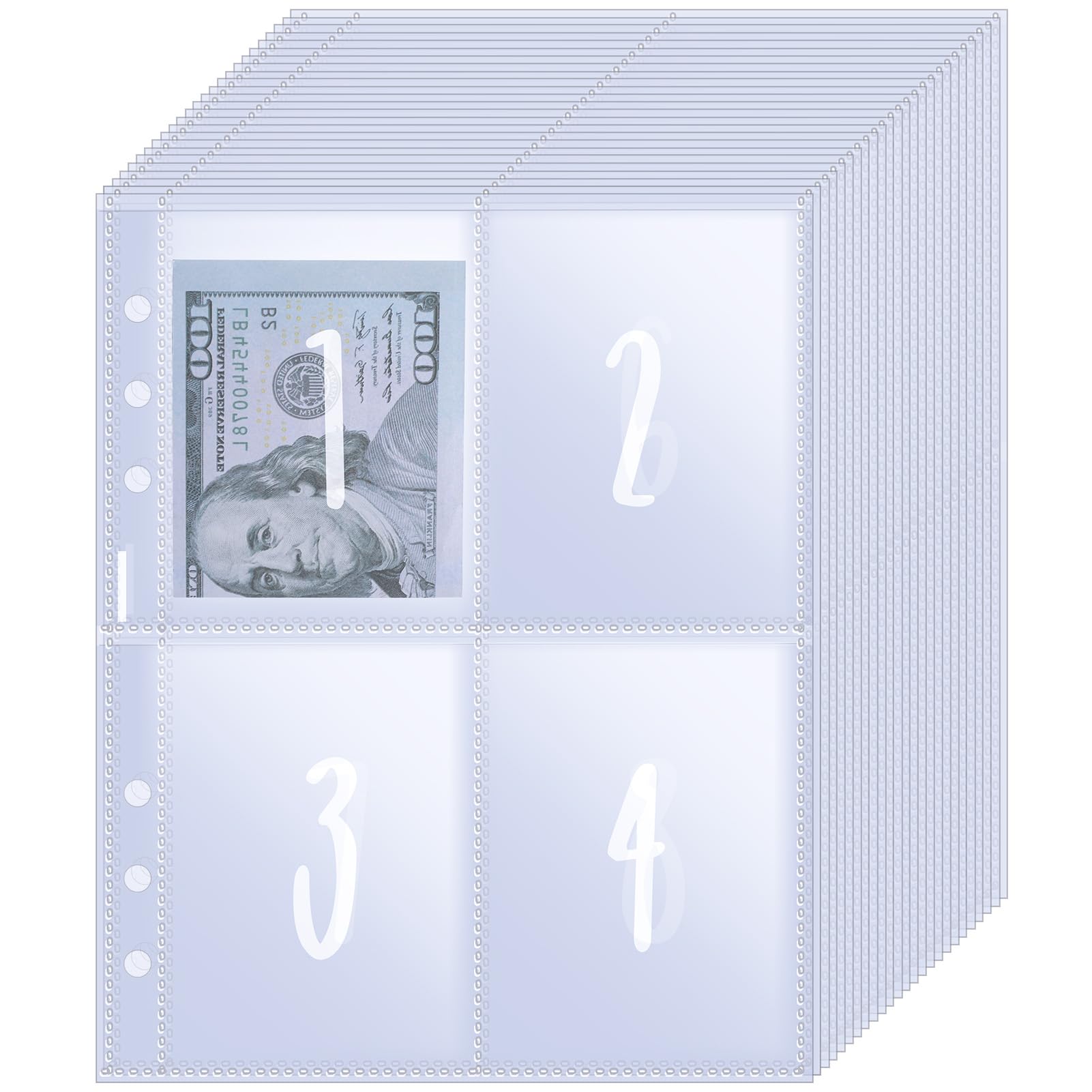 Mua KTRIO 100 Envelopes Money Saving Challenge A5 Binder Inserts, Pre ...