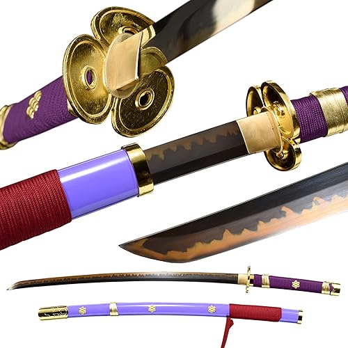 One Piece Roronoa Zoro's Katana Purple Yama Enma Cosplay Replica Anime ...