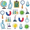 Amazon.com: 48Pcs Science Cutouts Science Bulletin Board Decorations ...