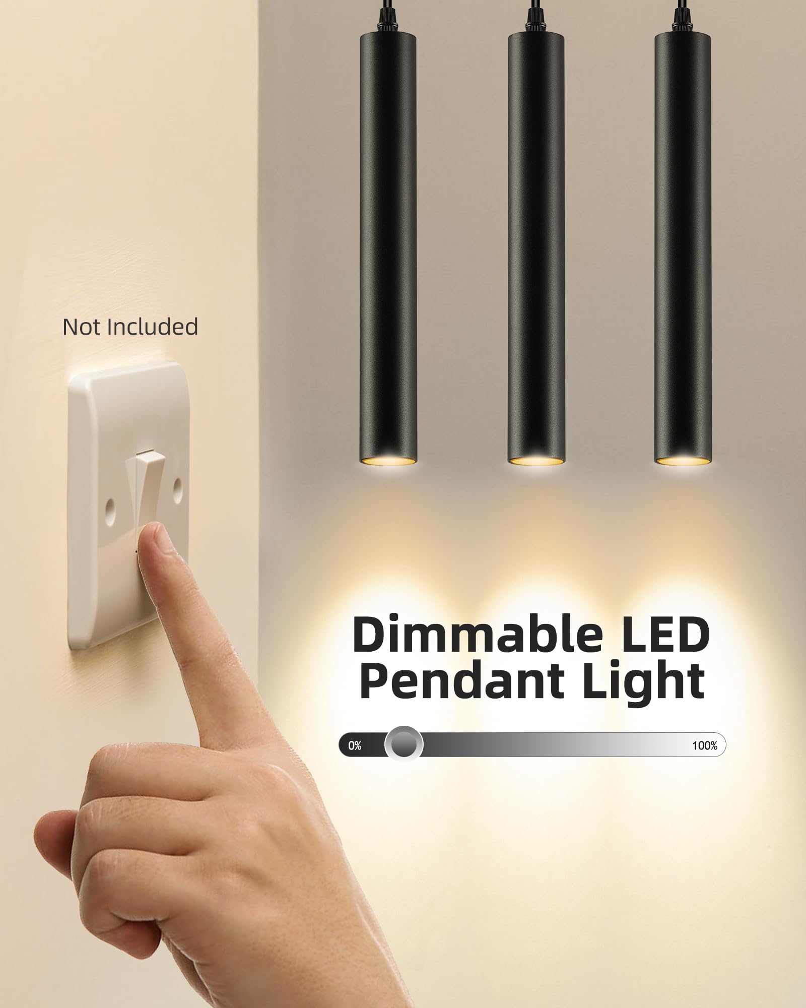 Mua UPZXKJ Modern LED Pendant Light, 10W Dimmable Ceiling Hanging ...