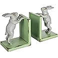 Amazon.com: Creative Co-Op Decorative 2-Tone Cast Metal Rabbit Bookends ...