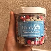 Candy Sprinkles, Cupcake Sprinklefetti 8oz, Pink Purple Blue White ...