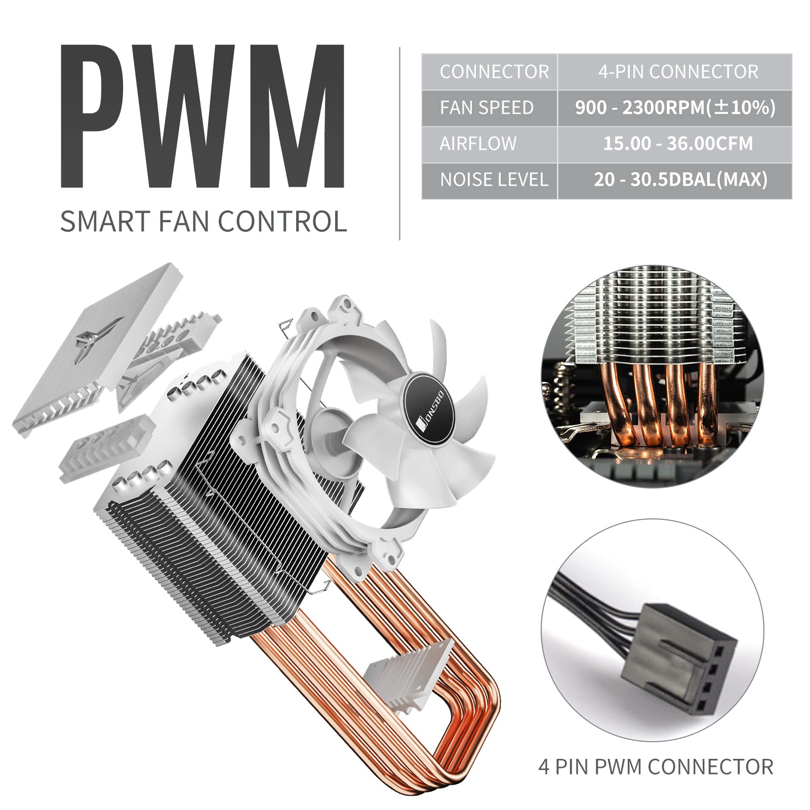 Mua CR1400 RGB CPU Air Cooler, 4 Heat-Pipes, 126mm RGB CPU Fan ...